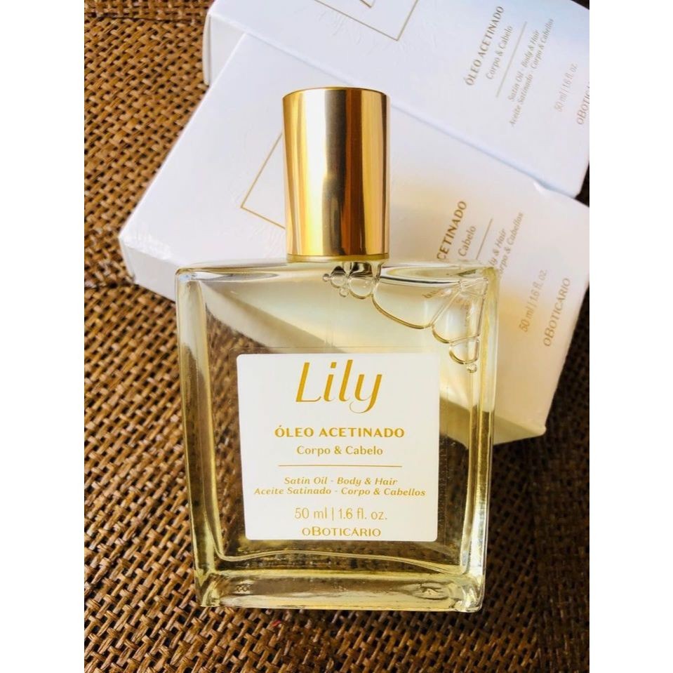 KIT lili 350ml creme e perfume acetinado corpo e mãos hidratante lily ...
