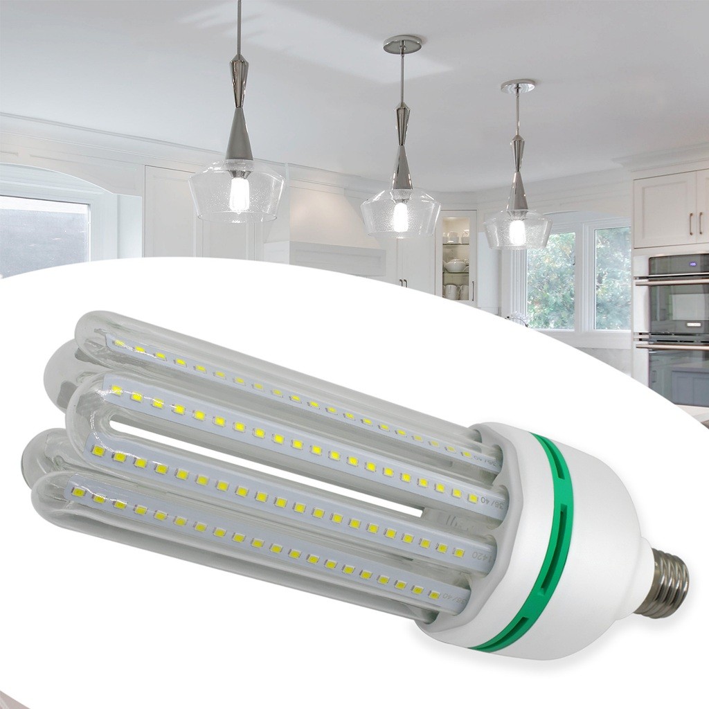 Lâmpada Milho Led Branco Frio Ultra Forte 40w 4u 5u Espiga E27110v/220v ...
