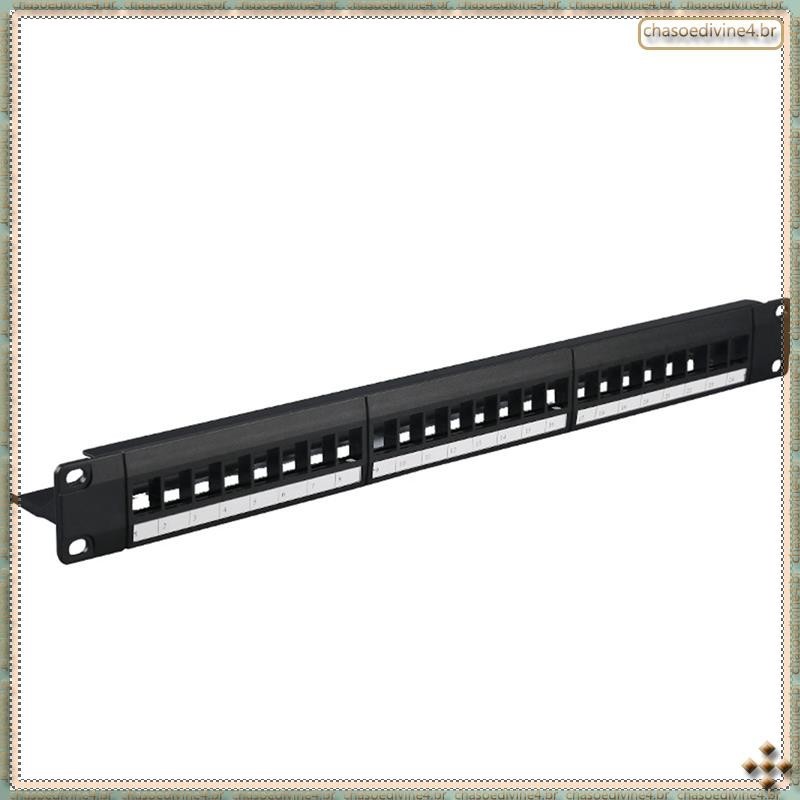 [Y K Z R] 19-Inch 1U Cabinet Rack Através De 24 Portas CAT6 Patch Panel ...