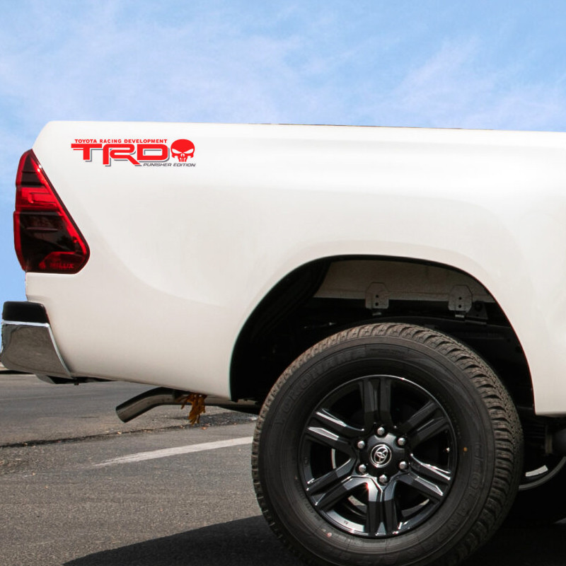 Par De Adesivos Trd Punisher Edition Hilux Emblema Lateral Genérico ...