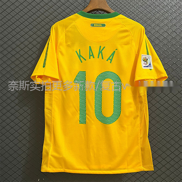 Retro Brazil2010Anual Short9 # Ronaldo 10 # Kaka Uniforme De Futebol ...