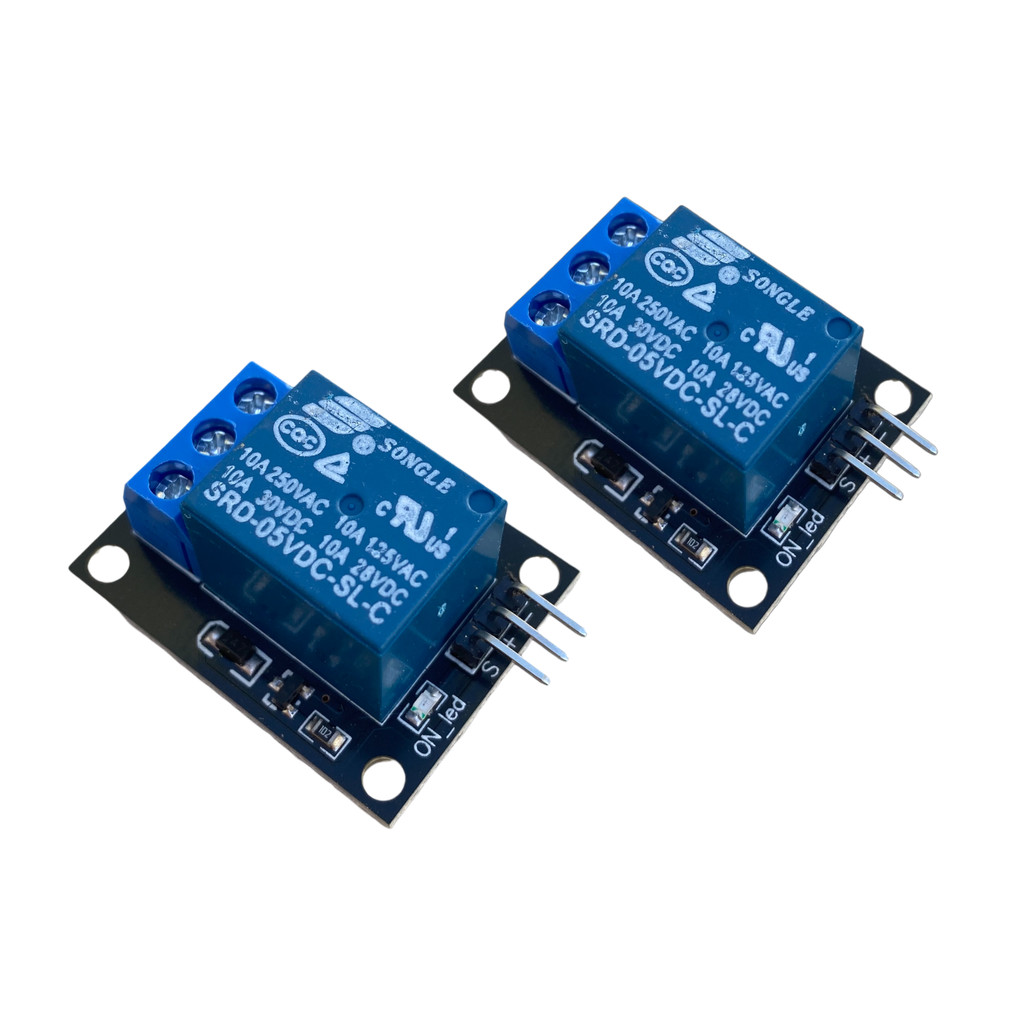 2x Módulo Relé 5V 1 Canal 110/220V Com Led Para Arduino / Pic | Shopee Brasil