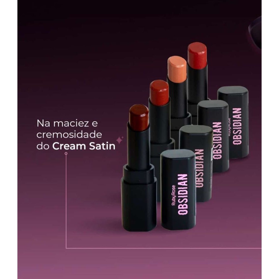 Obsidian By Ruby Rose Batom Cream Satin (Cores) HB7000 | Shopee Brasil