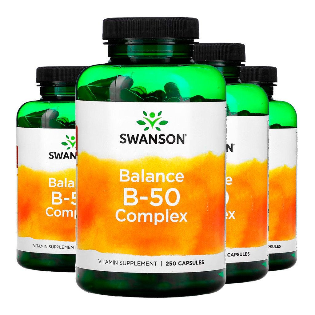 Kit 4x Complexo Balance B-50 Swanson 250 Caps Importado /Made in Usa | Shopee Brasil