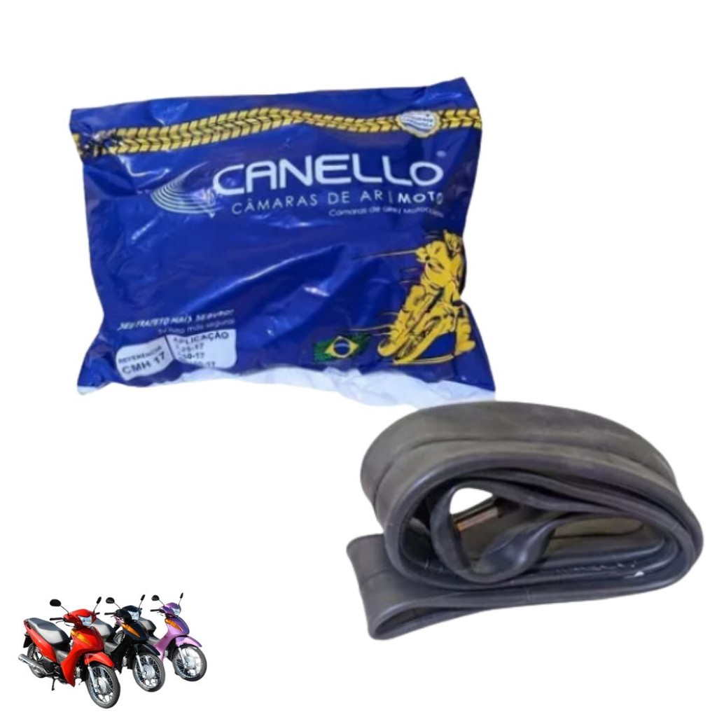CÂMARA DE AR MOTO CMH-17 CANELLO PNEU 60/100-17(DIANTEIRO) | Shopee Brasil