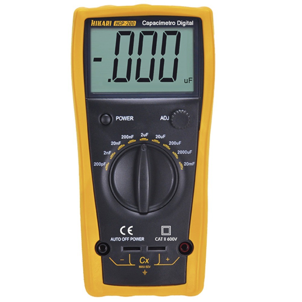 Capacímetro digital CAT II 600V - HPC-200 - Hikari | Shopee Brasil