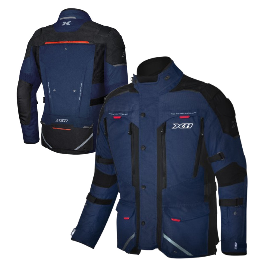 Jaqueta X11 Travel 3 Motoqueiro Impermeável Masculina Azul | Shopee Brasil