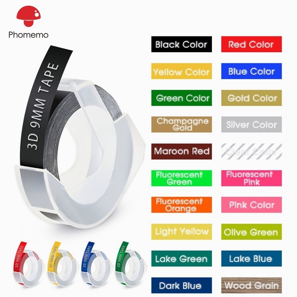 Fitas Plásticas 3D Gopher Label Para Etiquetadora E975 Consumíveis De ...