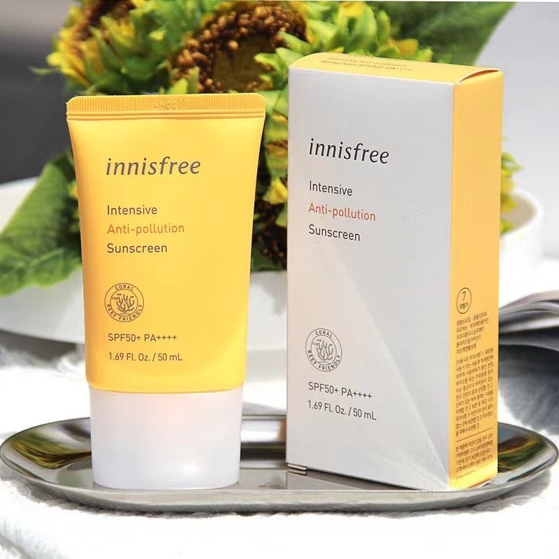 Innisfree Tone Up No Sebum Sunscreen SPF50+ PA++++ 50ml Face Sunblock Sun Care FOKH | Shopee Brasil