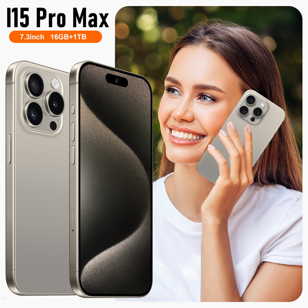 i15 Pro Max 5G Smartphone HD 108MP Câmera Traseira Deca Core 16G + 1T 10 Versão Global 5G LTE ...