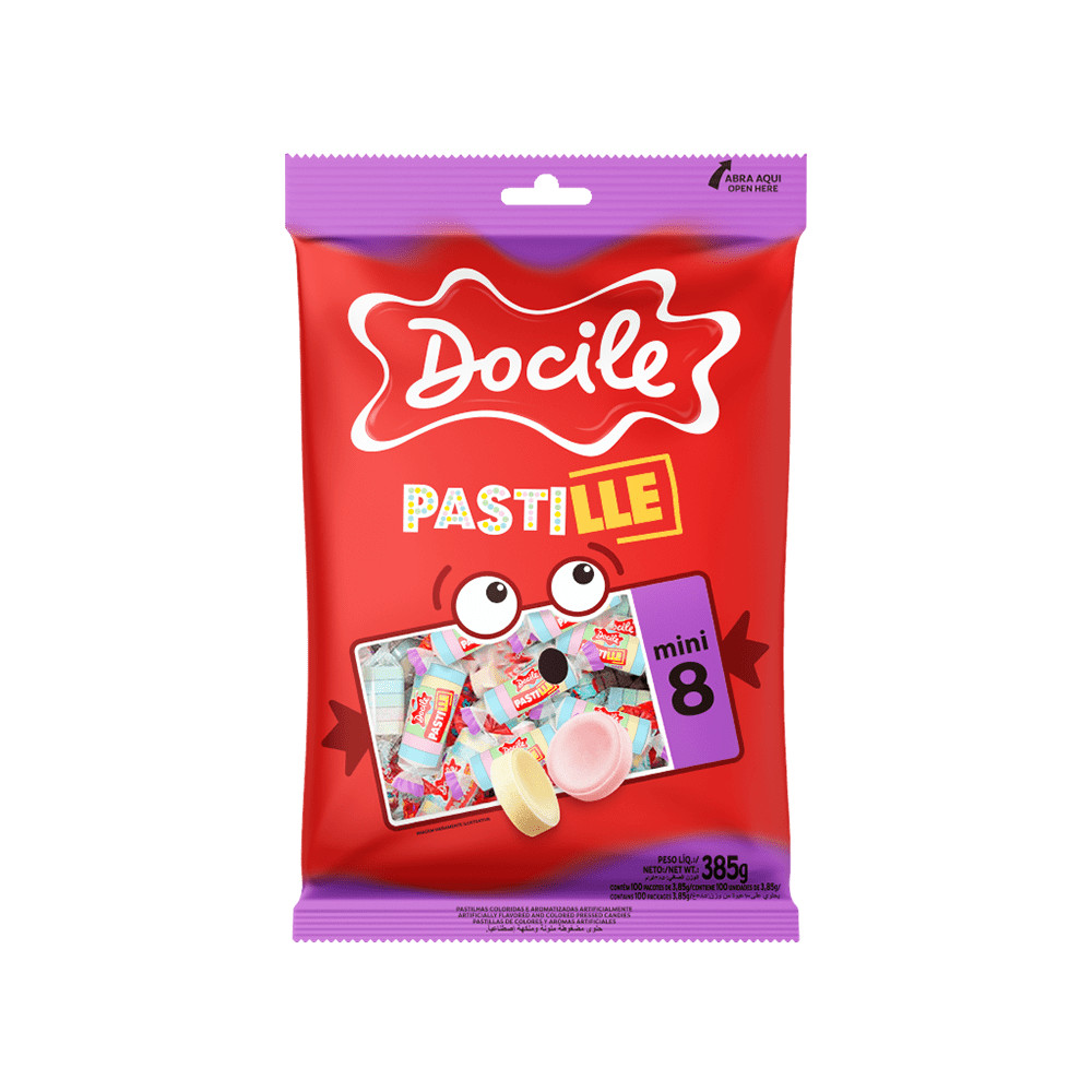 Pastilha Mini 8 385g - Docile | Shopee Brasil