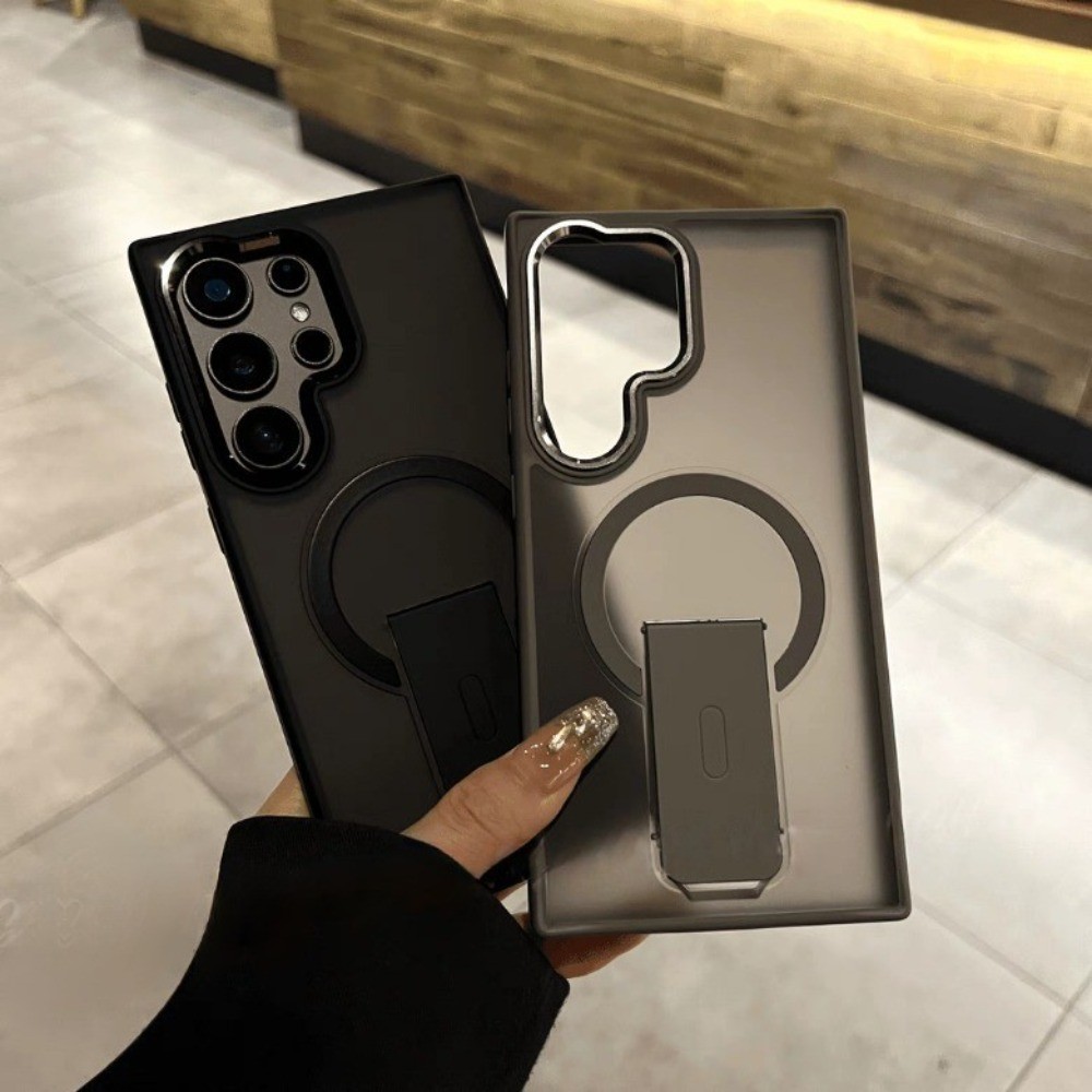 Estojo Magnético De Luxo Para Telefone Samsung Galaxy S24Plus S24 Ultra S23U Carregamento Sem ...