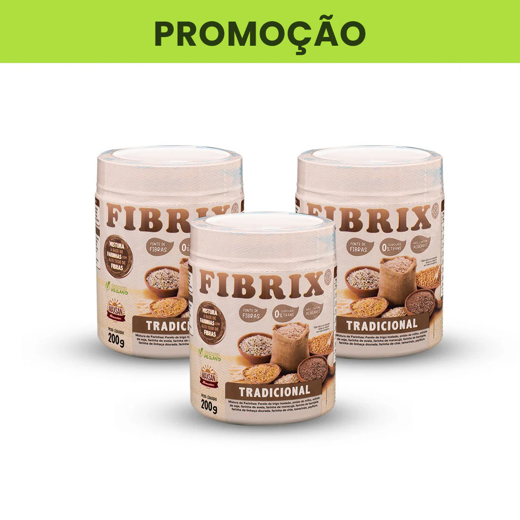 Fibrix Tradicional Regulador Intestinal Kit com 3 | Shopee Brasil