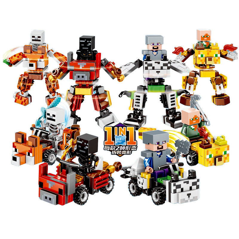 Lego Minecraft Building Blocks Montagem de Blocos de Minecraft ...