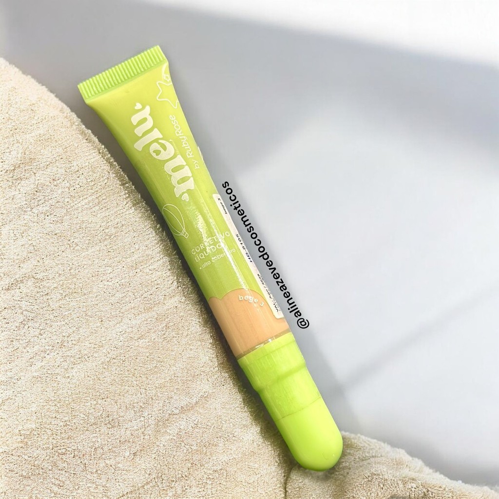 Corretivo Líquido Bege 3 Melu Ruby Rose | 11ml | Shopee Brasil