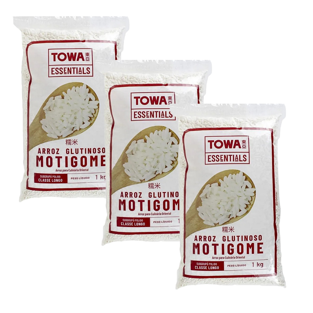 3 Unidades Arroz Glutinoso para Moti - Motigome Towa 1KgX3Un | Shopee ...