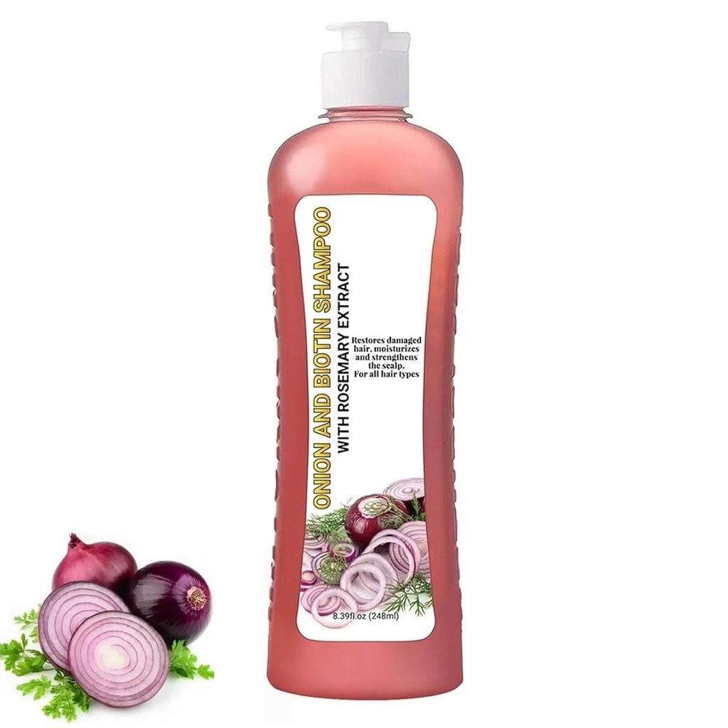 Shampoo de Cebola, Biotina e Alecrim, para Cabelo Macio e Brilhante ...