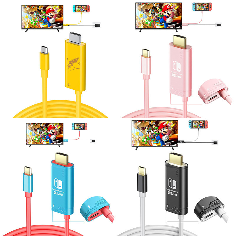 Cabo HDMI Portátil Compatível Com Nintendo Switch NS/OLED , USB C Para Substitui O Dock Original ...