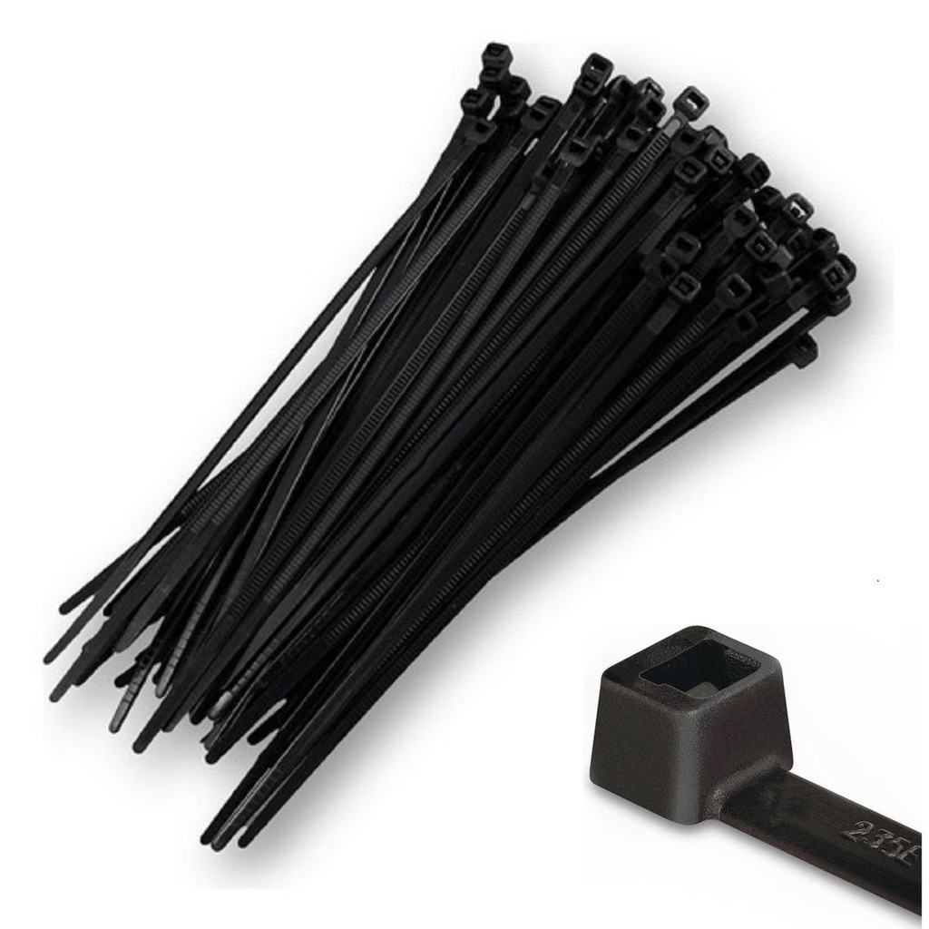 Abraçadeira Enforca Gato 2,5mm X 100mm Nylon Cor Preto | Shopee Brasil