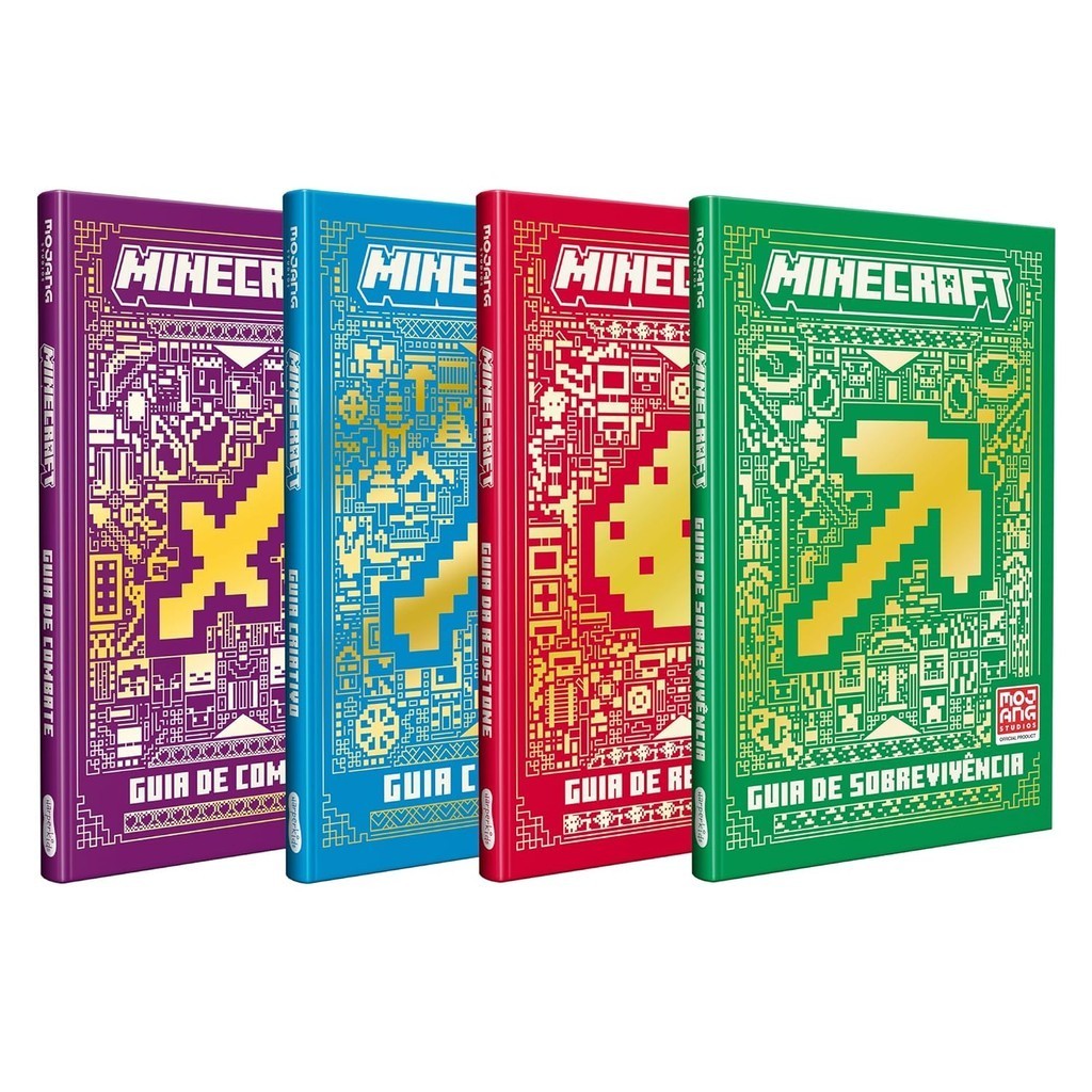 KIT - 4 Livros Minecraft - Guias Definitivos | Shopee Brasil