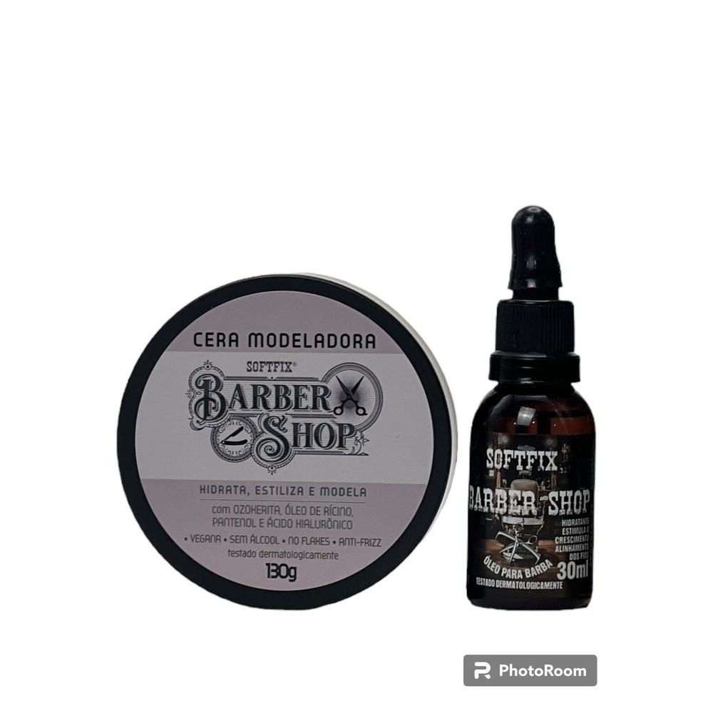 KIT BARBER SHOP 18 - SOFTFIX | Shopee Brasil