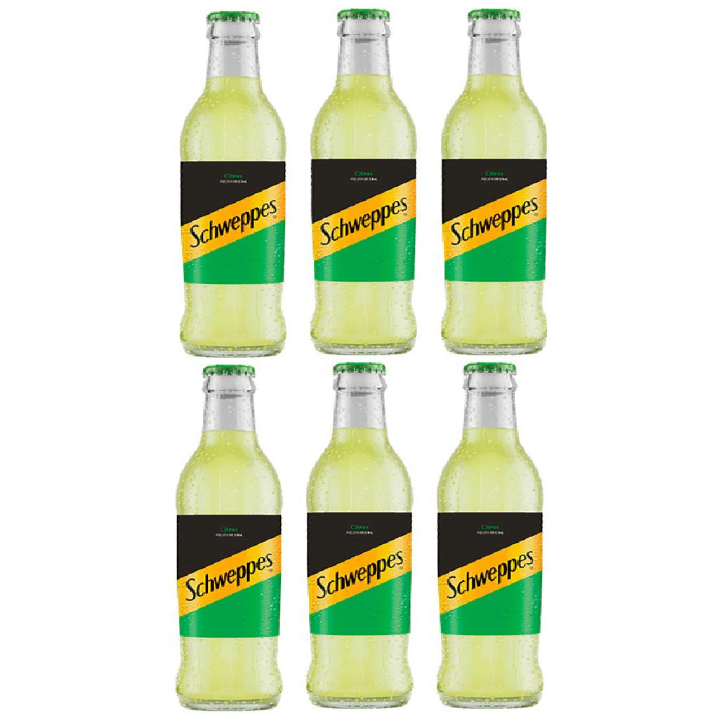 Kit 6 Refrigerante Schweppes Citrus Vidro 250ml | Shopee Brasil