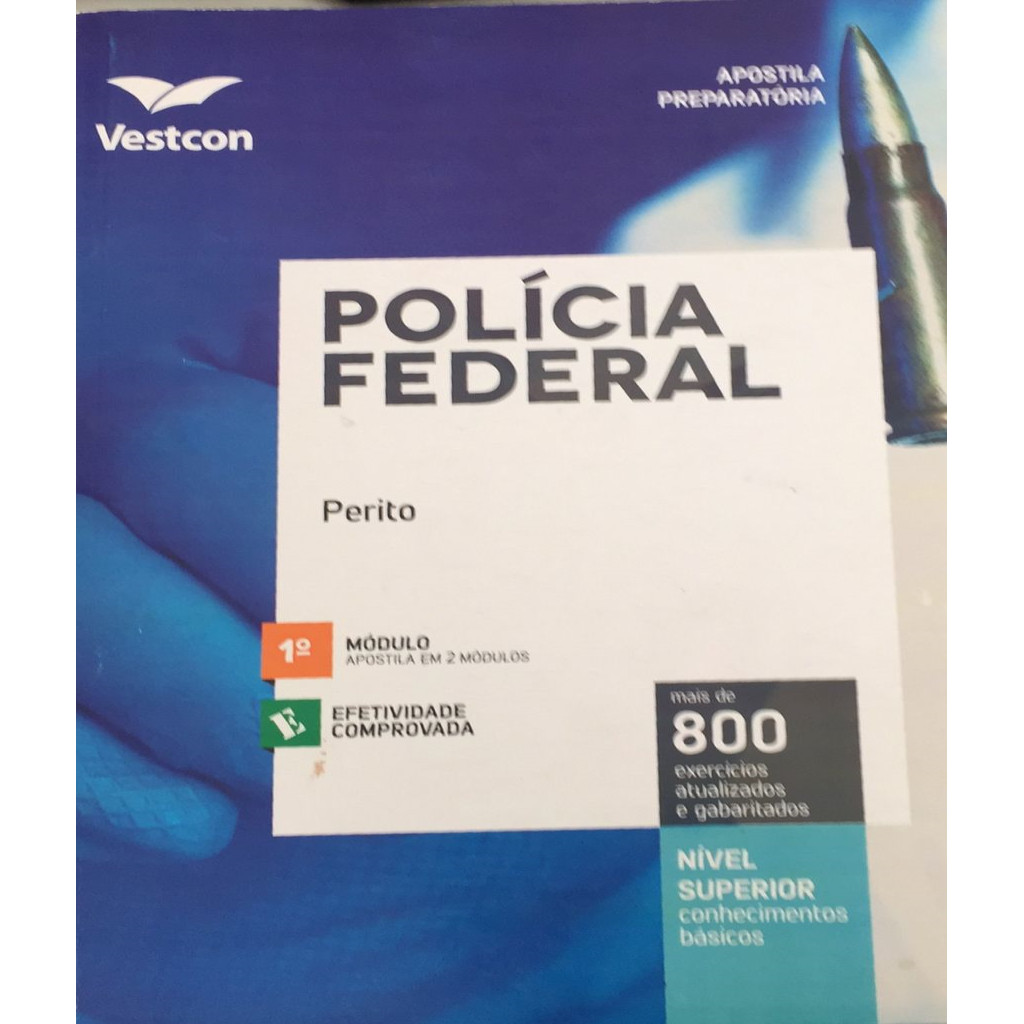 Polícia Federal - Perito Apostila Preparatória autor Vestcon | Shopee ...