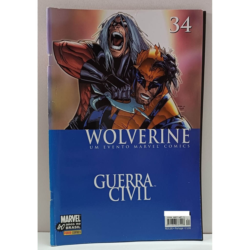 Hq Wolverine N° 34 - Guerra Civil | Shopee Brasil