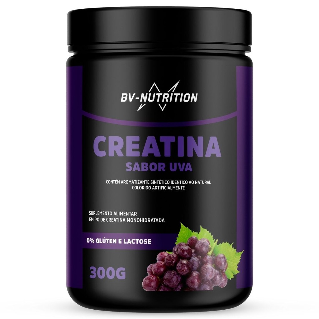 Creatina Monohidratada Sabor Uva - BV Nutrition | Shopee Brasil