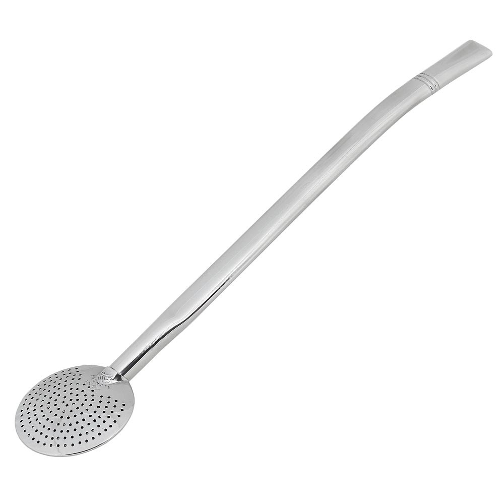 Bomba Promate Inox Chata Lisa para Tereré e Chimarrão 24202 | Shopee Brasil