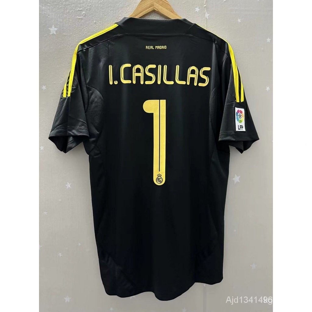 11-12 Real-Madrid I.CASILLAS Alta Qualidade Goleiro Voltar Jersey ...