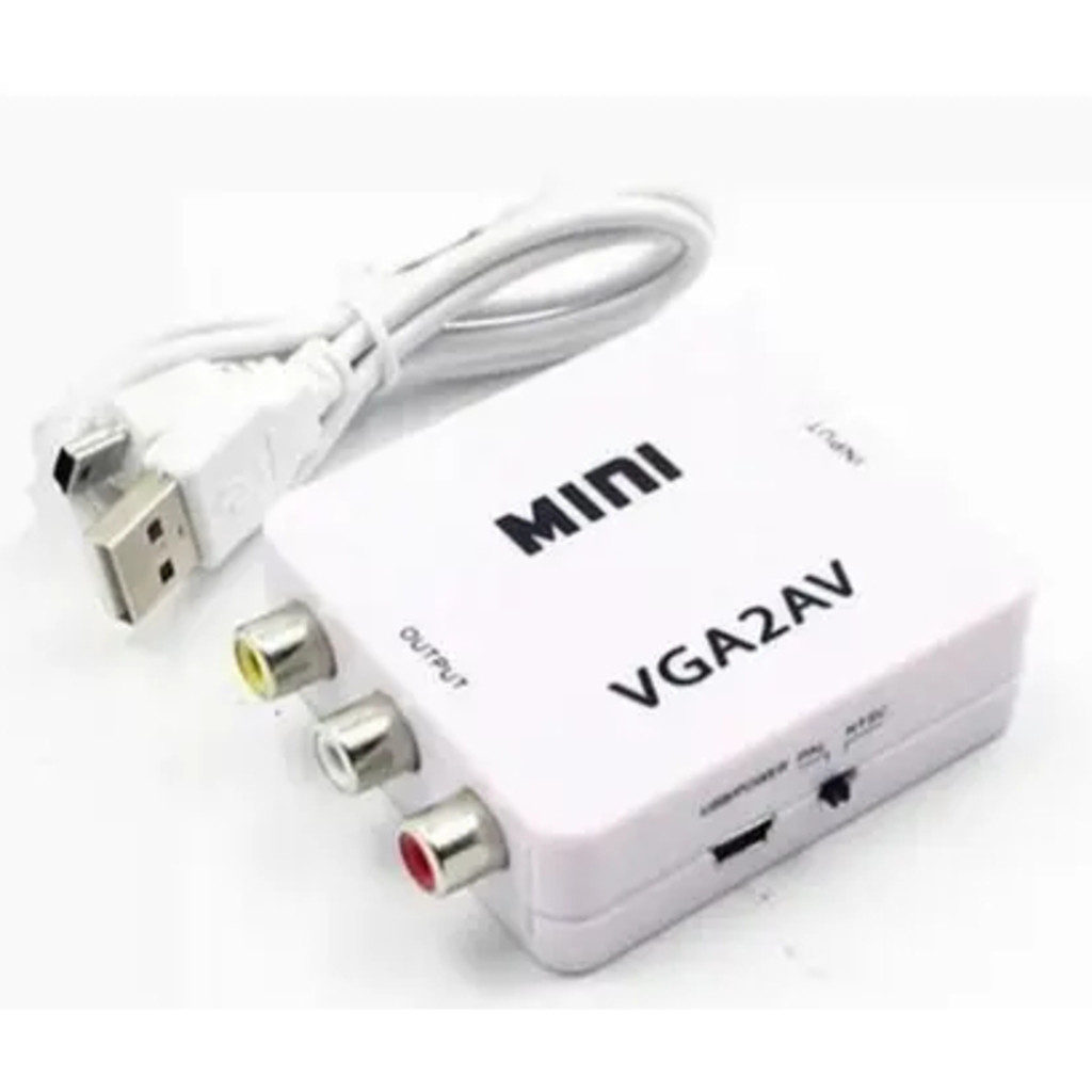 Mini Adaptador Conversor De AV2 Para VGA ou VGA2 para AV | Shopee Brasil