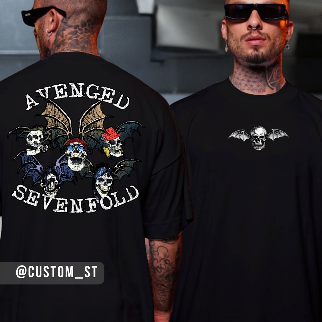 Camiseta Avenged Sevenfold Heavy Metal Rock Banda Caveira A7X ...