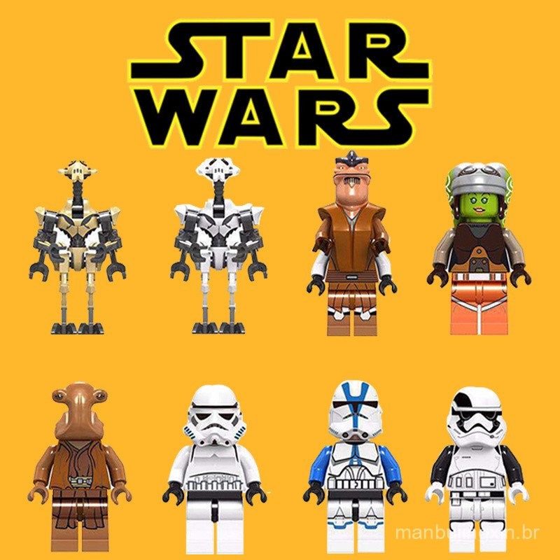Blocos de Construção Educativos Compatíveis Star Wars Jedi Luke ...