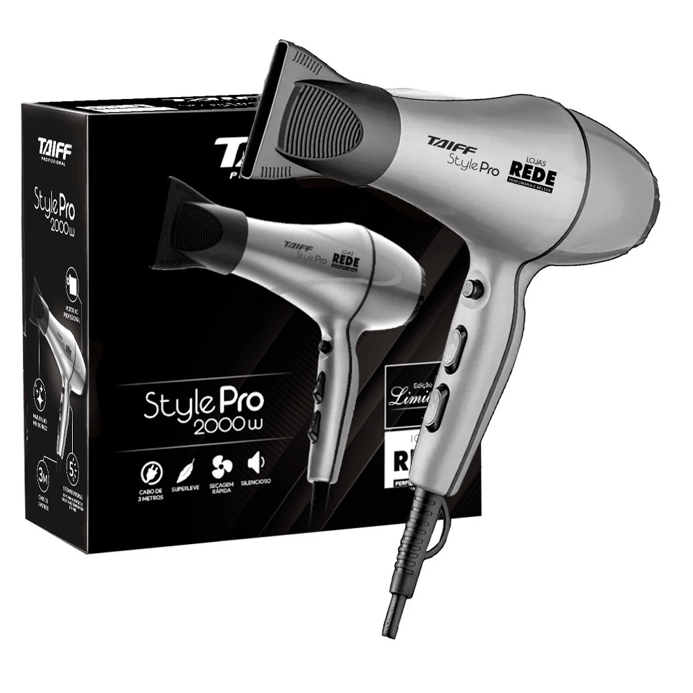 Secador Taiff Style Pro Exclusivo Rede 2000W 220V | Shopee Brasil