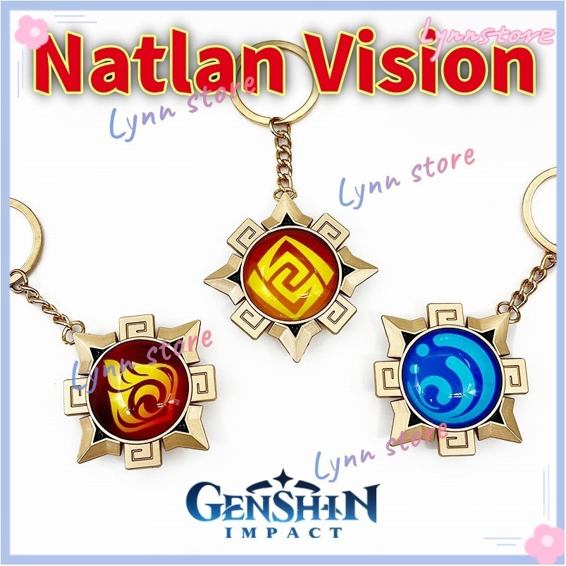 GENSHIN Impacto Cosplay VISION Porta-Chaves País De Bombeiros:natlan ...