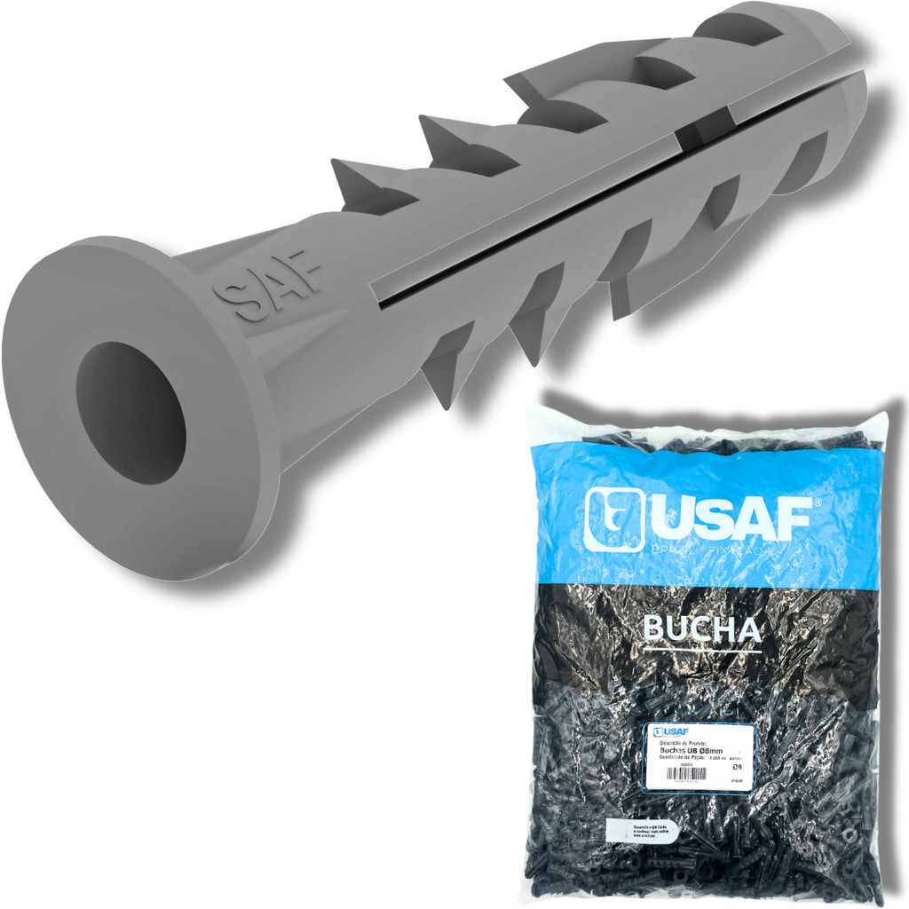 BUCHAS U-B 8MM USAF C/ 1000 UN | Shopee Brasil