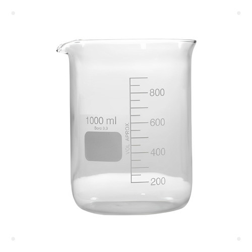 Bequer Becker De Vidro Graduado 1000ml -esp | Shopee Brasil