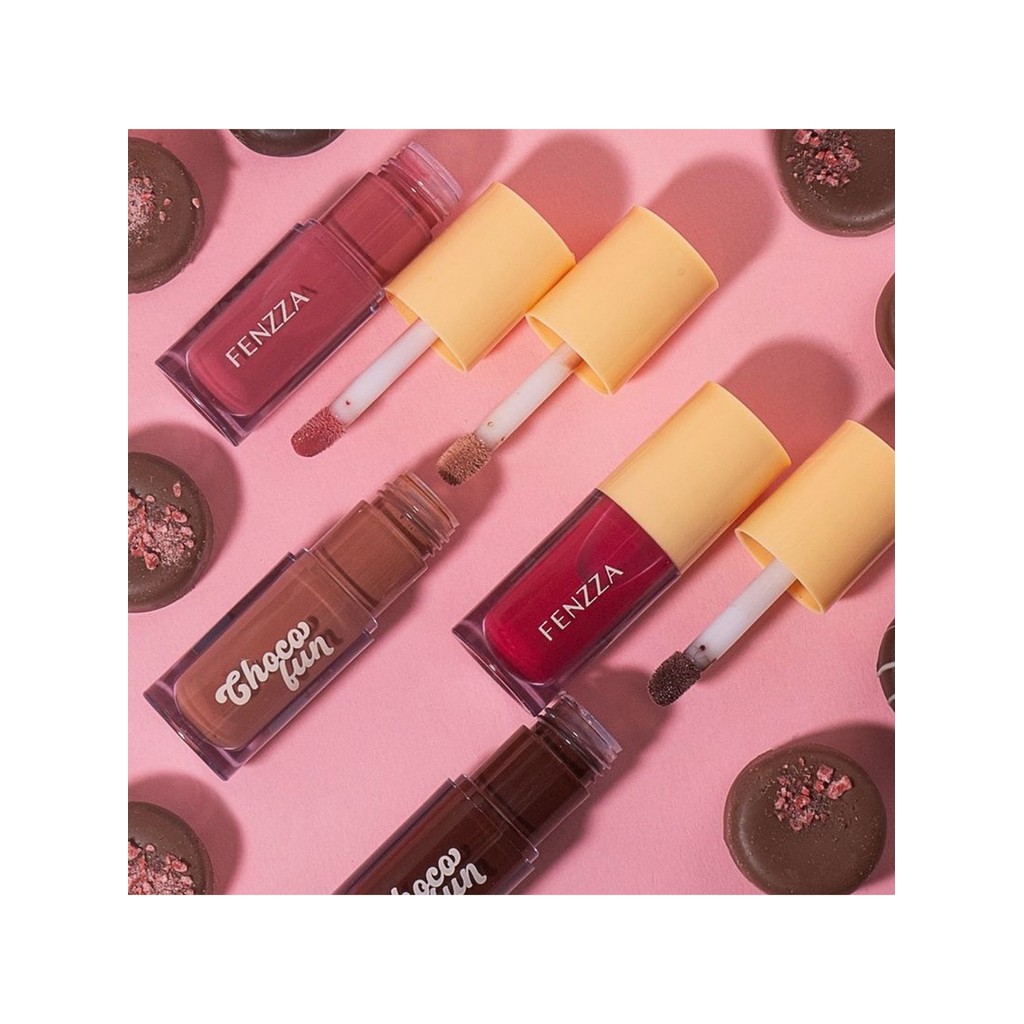 Fenzza Choco Fun Gloss 4 cores acabamento brilhante | Shopee Brasil