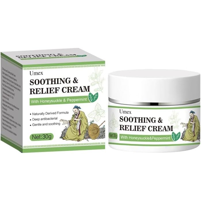 Soothing Relief Cream - Natural Herbal Formula for Sensitive Skin ...