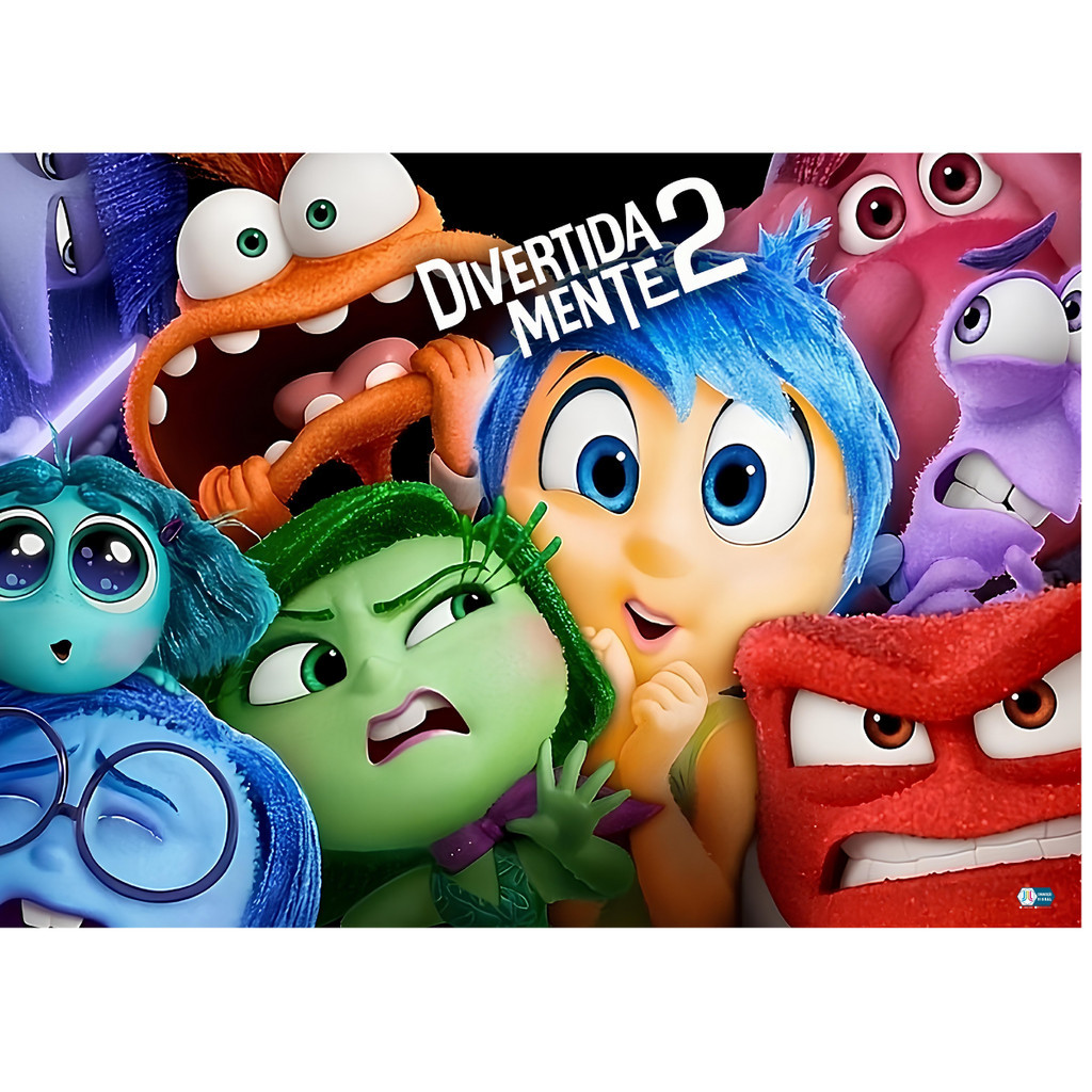 Tapete Painel de Lona Filme Divertidamente Emoções Alegria Tristeza ...