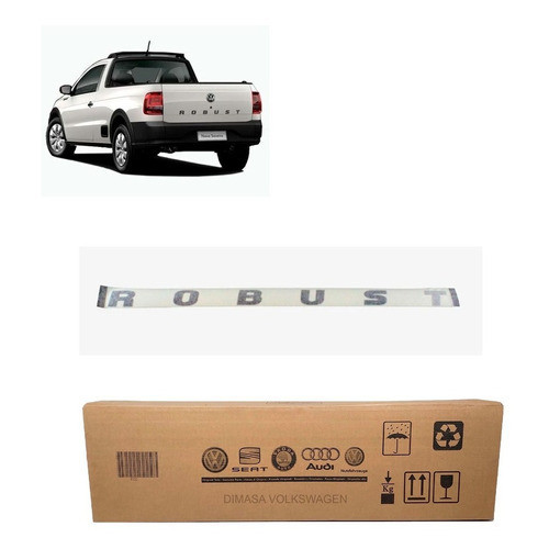 Logotipo Robust Vw Saveiro - Original - 5u7853050dmx1 | Shopee Brasil