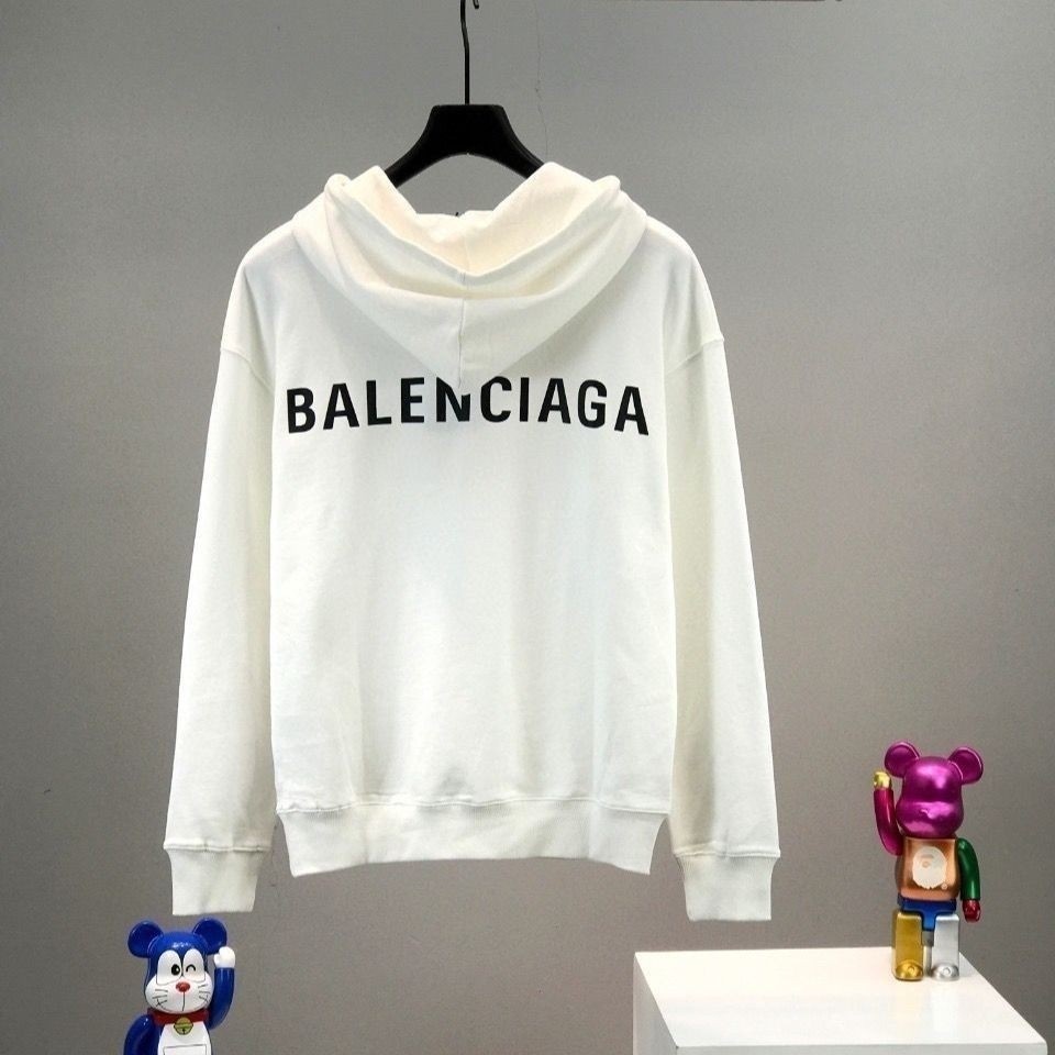 Balenciaga2024 Nova roupa com capuz de algodão estampado, homens e ...