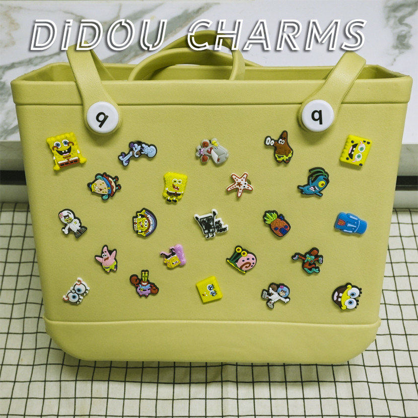 Jibbitz Para Crocs Bogg Bag Shoe Charms SpongeBob Animais Marinhos ...