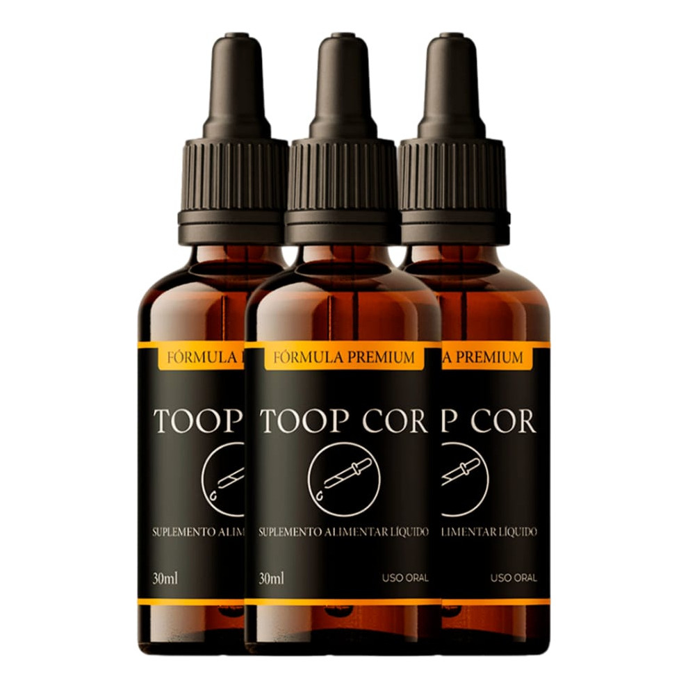 Toop Cor Original 30ml - Auxilio Capilar - 3 Frascos 3 Meses | Shopee ...