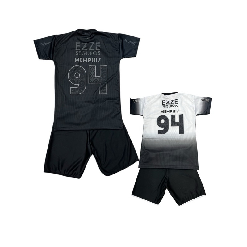 Kit infantil e Juvenil de time - Corinthians Memphis Depay 2024 ...