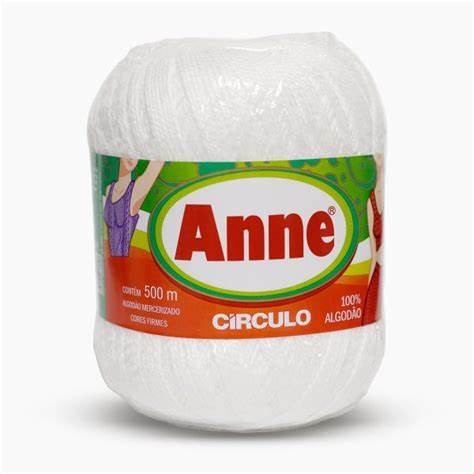 Kit 4 Unidades Fio Linha Anne Branca 500 Círculo - 147g | Shopee Brasil