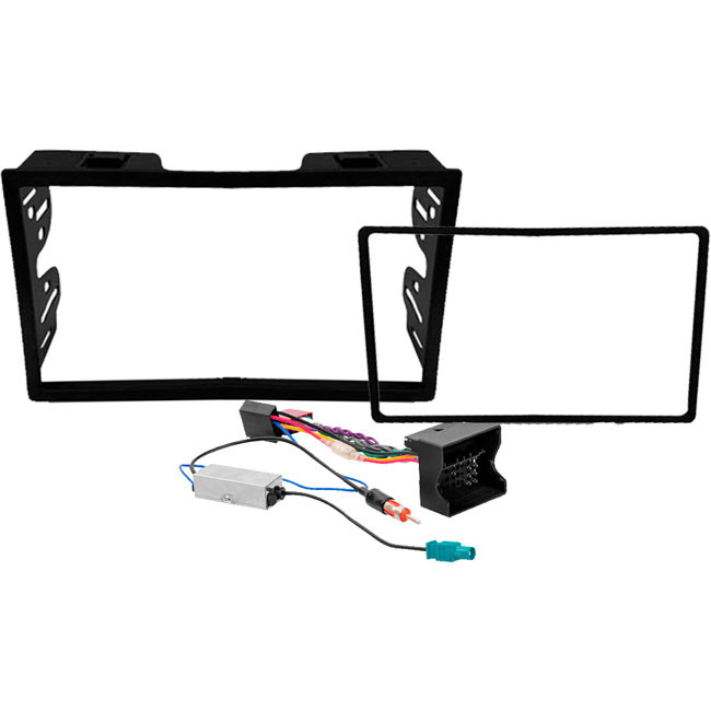 Kit Moldura Painel 7 Pol C3 Peugeot 307 Hatch Sedan SW 2000 2001 2002 A 2012 2013 2 Din Preto ...