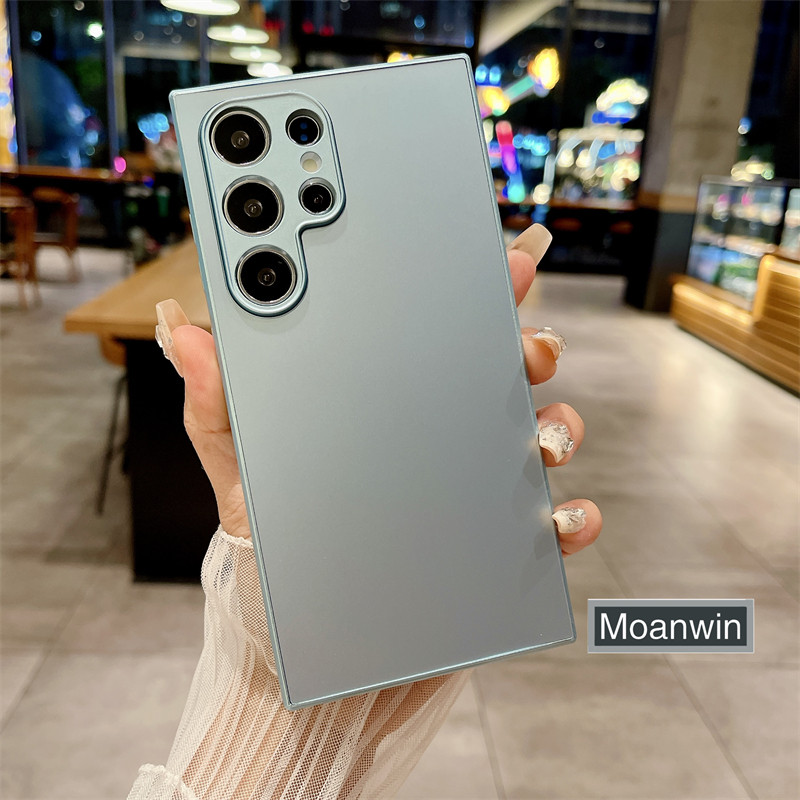 Capa De Telefone Luxuosa Fosca AG Compatível Com Samsung Galaxy S25 S24 S23 S22 S21 S20 Ultra FE ...