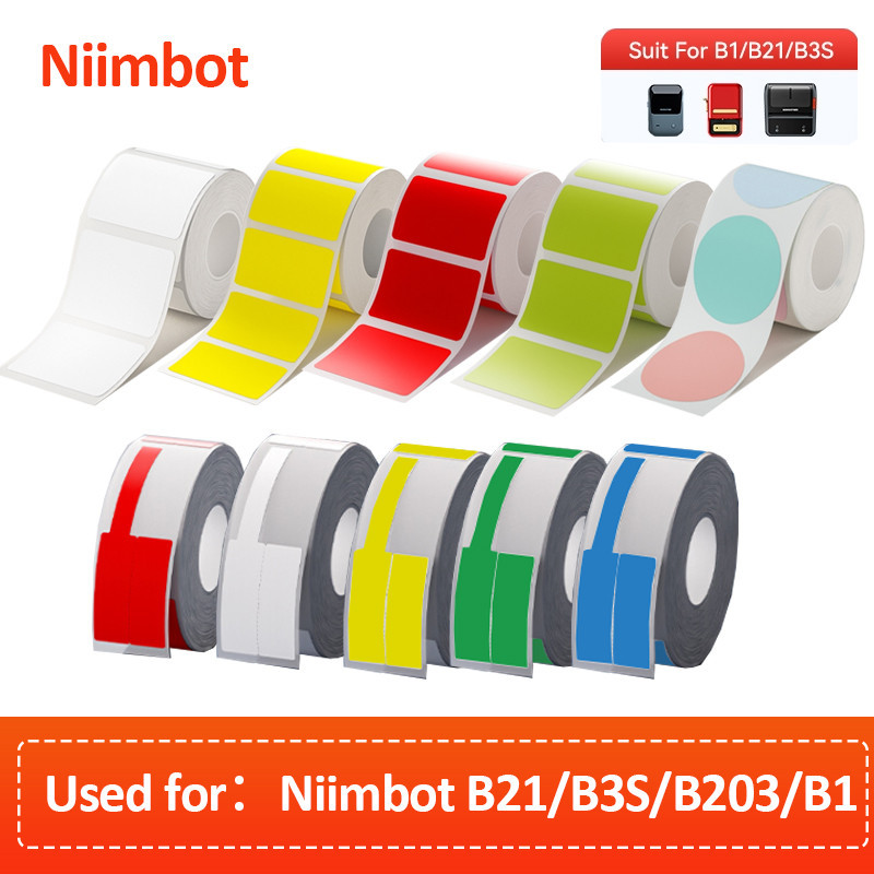 NiiMBOT B21 B3S B1 Adesivo Para Impressão De Etiquetas Coloridas Autocolante Térmicas À Prova D ...